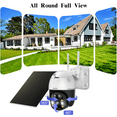 OHWOAI Solar Security Camera, 360° PTZ, 10000mAh Battery, WiFi, AI ...