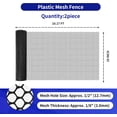 2-Rolls 24" x 10ft Plastic Chicken Fence- 1/2"(12.7mm) Hole Poultry ...