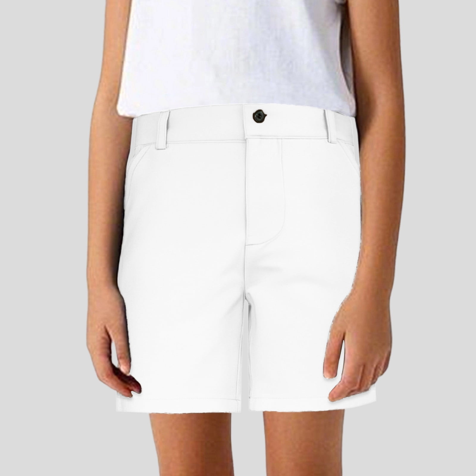 Click here for Chengzi Kids Toddler Shorts White Elastic Waist Dr... prices