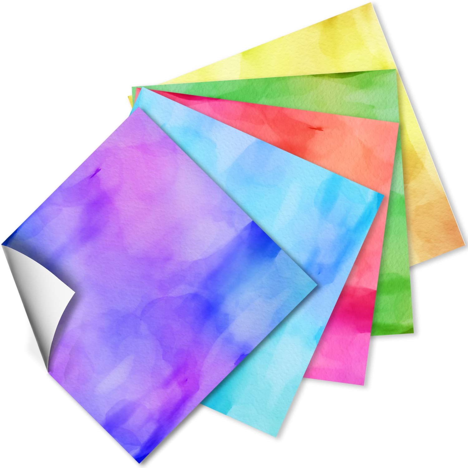 Craftopia Craft Vinyl Squares - 12 x 12-Inch Watercolor Patterned ...