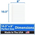 Notebook Paper, Loose Leaf Paper, College Ruled Paper, 10.5 x 8, Filler Paper, High Quality 56 ...