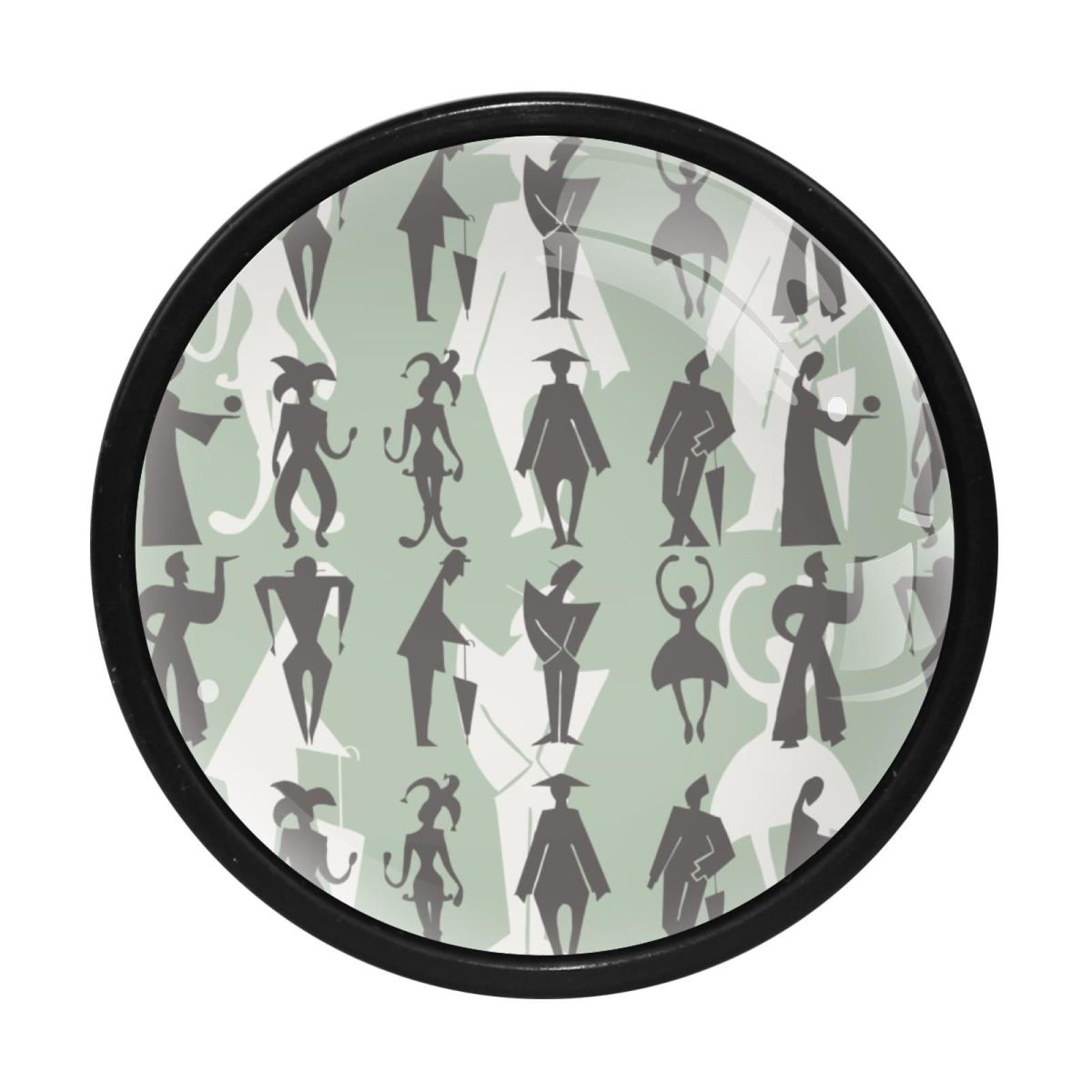 4 Pcs Figure of a Man Knobs for Kitchen Cabinet Cupboard Dresser ...