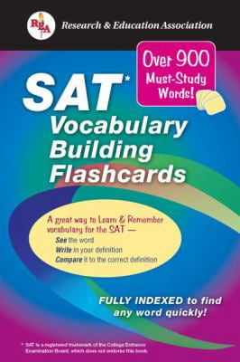 Pre-Owned SAT® Vocabulary Builder Interactive Flashcards Book (SAT PSAT ...