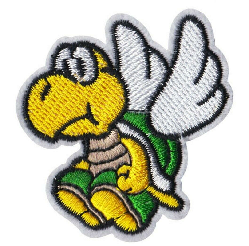 Super Mario Koopa Character 2 Inches Tall Embroidered Iron On Patch ...