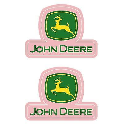 John Deere Pink Logo Stickers 2pc - LP66189 - Walmart.com