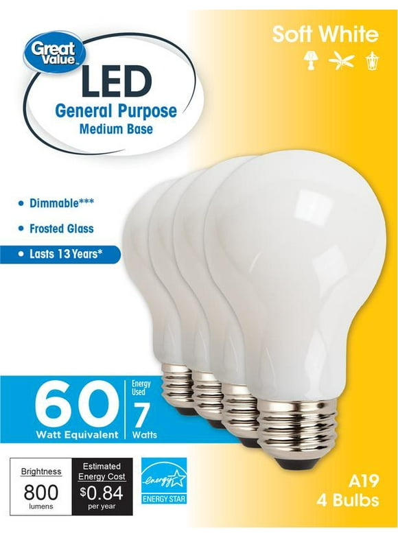 Great Value Light Bulbs in Shop Light Bulbs by Brand - Walmart.com