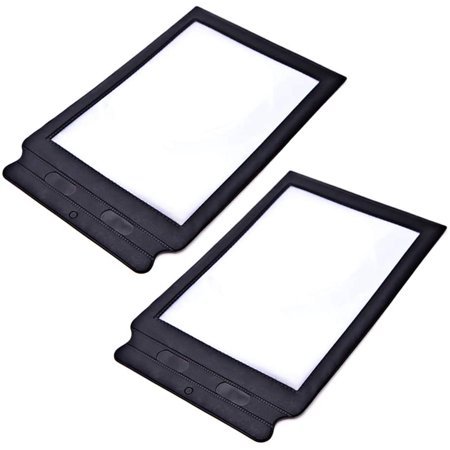YDJKET A4 Full Page Reading Magnifier,2 Pack Large Reading Magnifier 3 ...