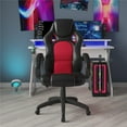 NTense Vortex Gaming Chair with Ergonomic High Back, Red Faux Leather ...