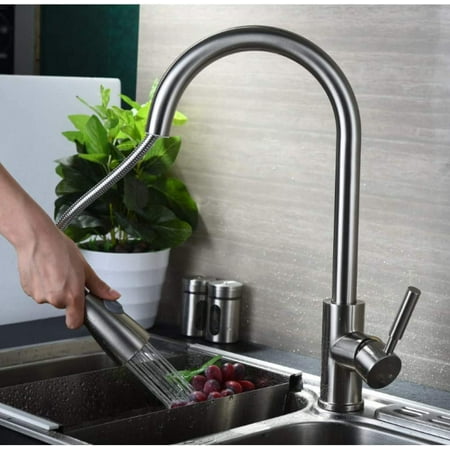 Kitchen Faucet Touchless Sink Tap Motion Sensor Taps Pull Down ...