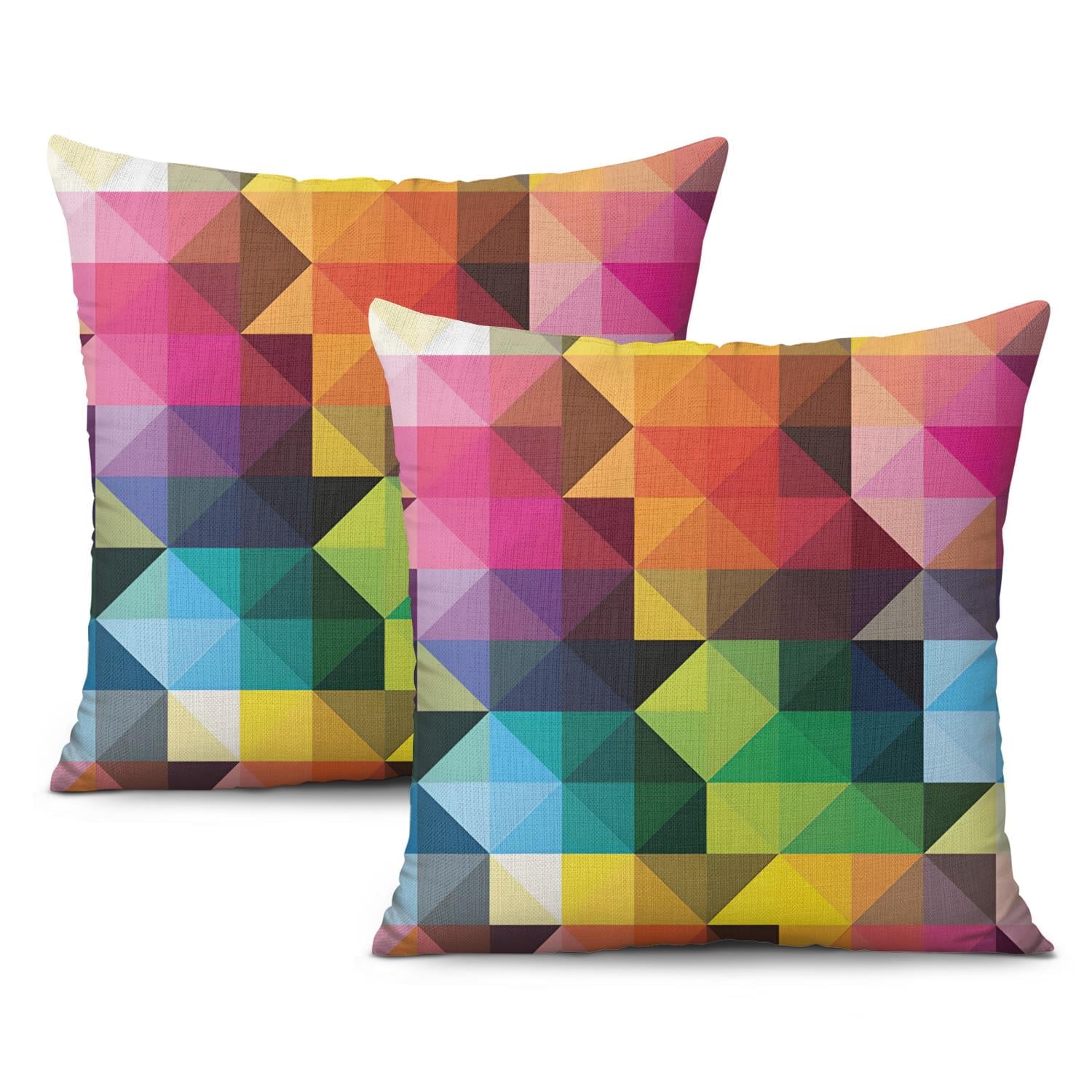 Click here for Safarsa Set Of 2 Luxurious Abstract Linen Throw Pi... prices