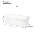 2/3Pcs Stackable Large Pencil Case Water Resistant Clear Pen Box High ...