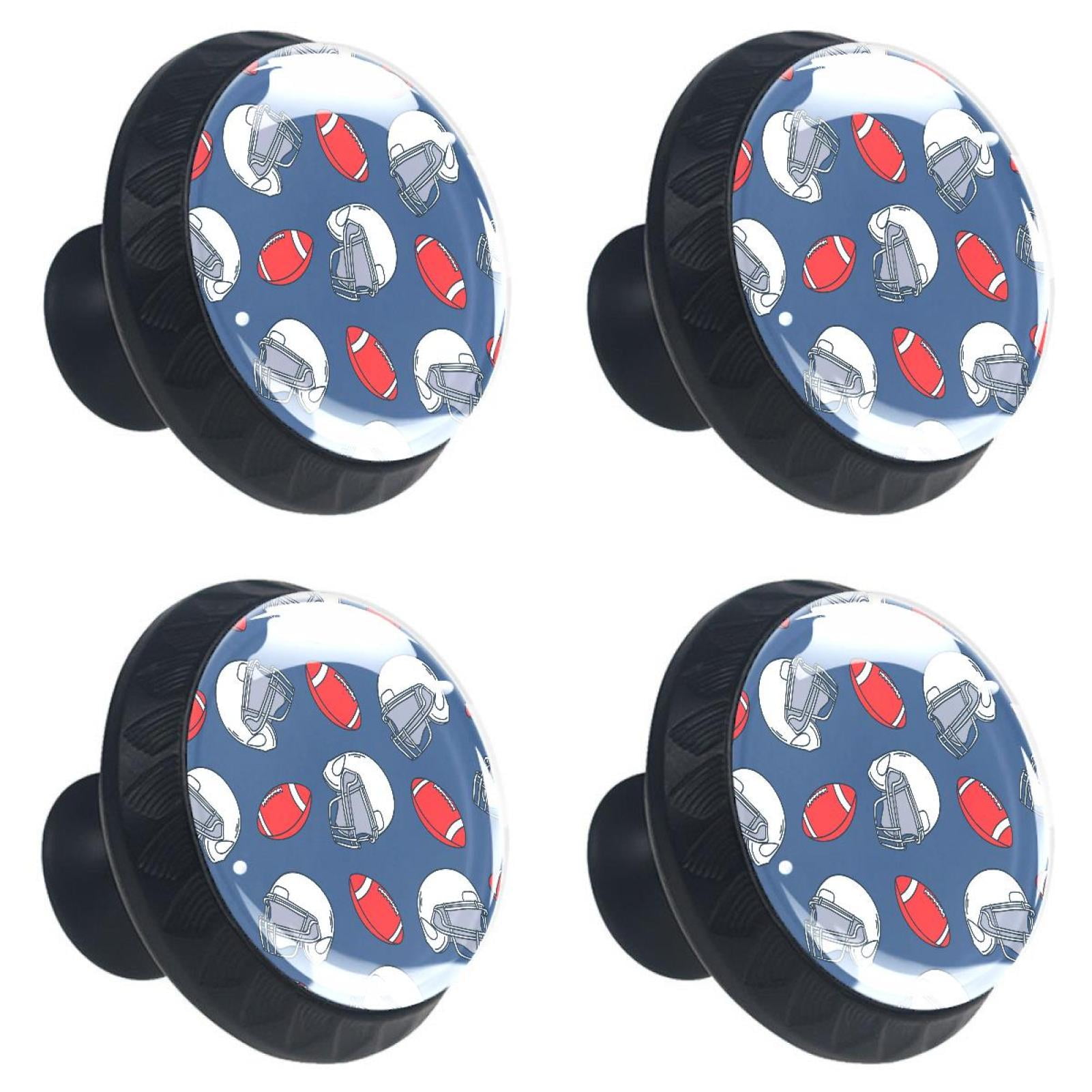 4 Pcs Sport Helmet Knobs for Kitchen Cabinet Cupboard Dresser Bookcase ...