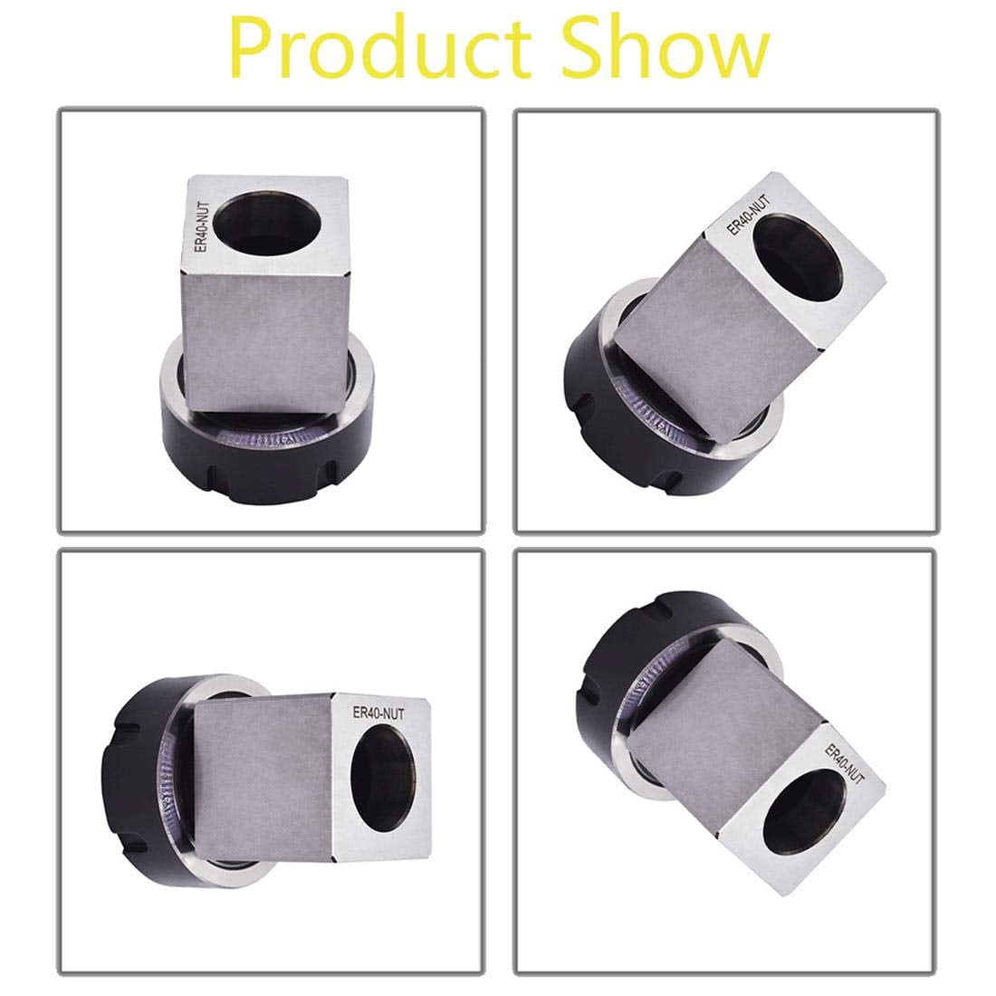 ER-40 Square Collet Block Hex Collet Block Chuck Holder for CNC Lathe ...