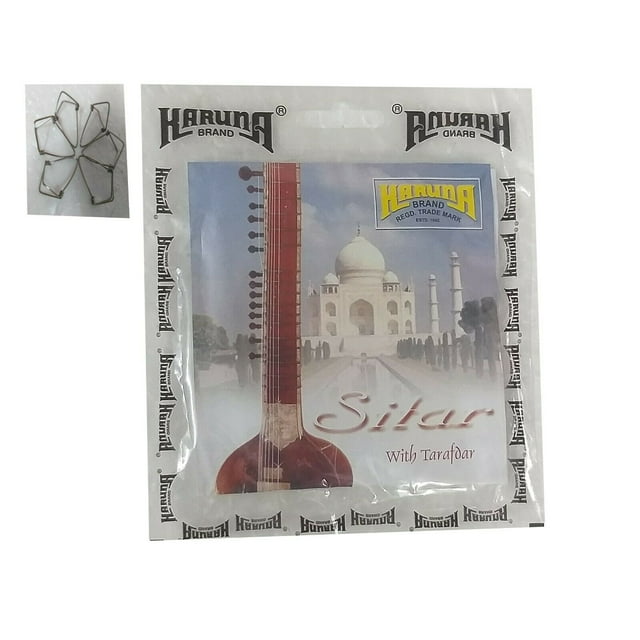 Sitar Strings~Complete Set With Sympatatic Strings~6 Pieces Mizrab ...