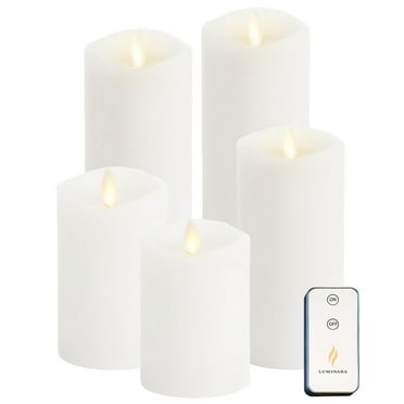 12 Inch Luminara Flameless Window Candle Colonial Collection with Timer ...