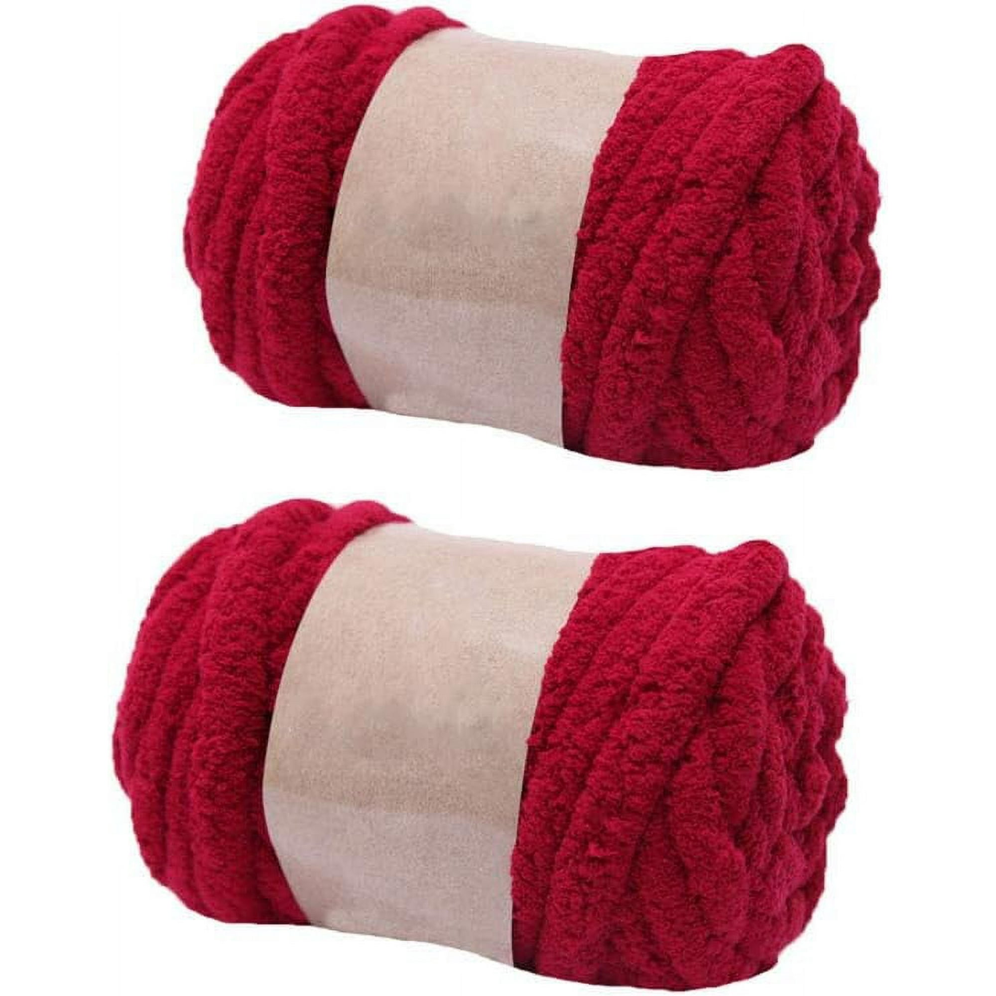 Click here for Oruyrop 2-Pack Chunky Knit Chenille Yarn Bulky Diy... prices