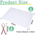 4 Pcs Extra Large Clear Plastic Bags Perfect for Car Seat, Luggage ...