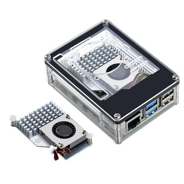 52Pi Aluminum Case for Raspberry Pi 5, Active Cooler for Raspberry Pi 5 4GB/8GB - Walmart.com