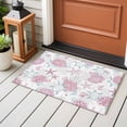 Rectangle Area Rug 2x3ft, Watercolor Coral Starfish Turtle Non-Slip Non ...