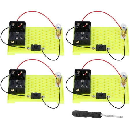 4 Set DIY Basic Circuit Kit,Electricity Experiment Series Circuit ...