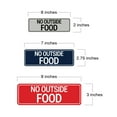 Signs ByLITA Standard No Outside Food Sign (Black) - Large - Walmart.com