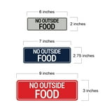 Signs ByLITA Standard No Outside Food Sign (Black) - Large - Walmart.com