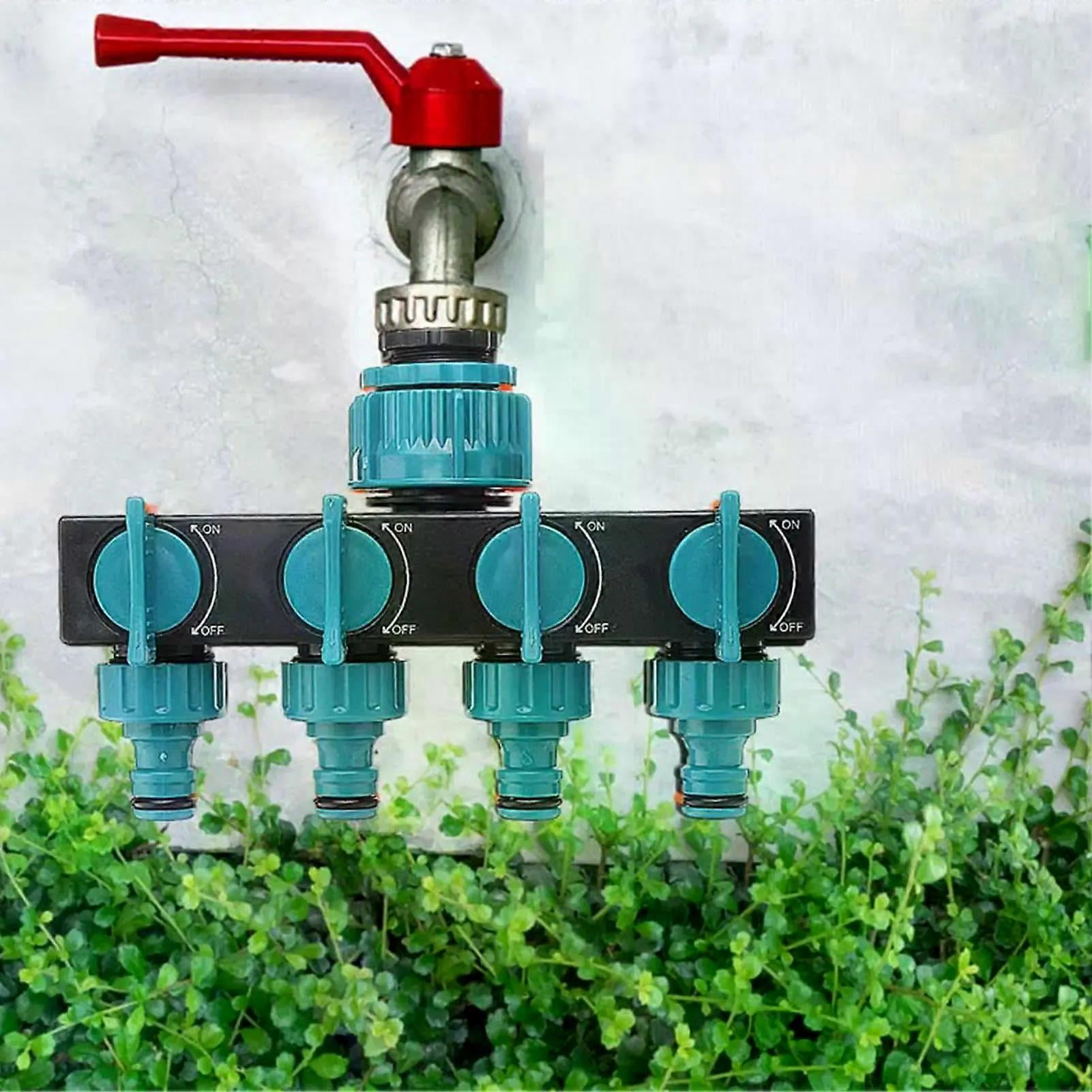 4-Way Water Splitters 1 to 3/4 to 1/2 Thread European Standard Thread ...