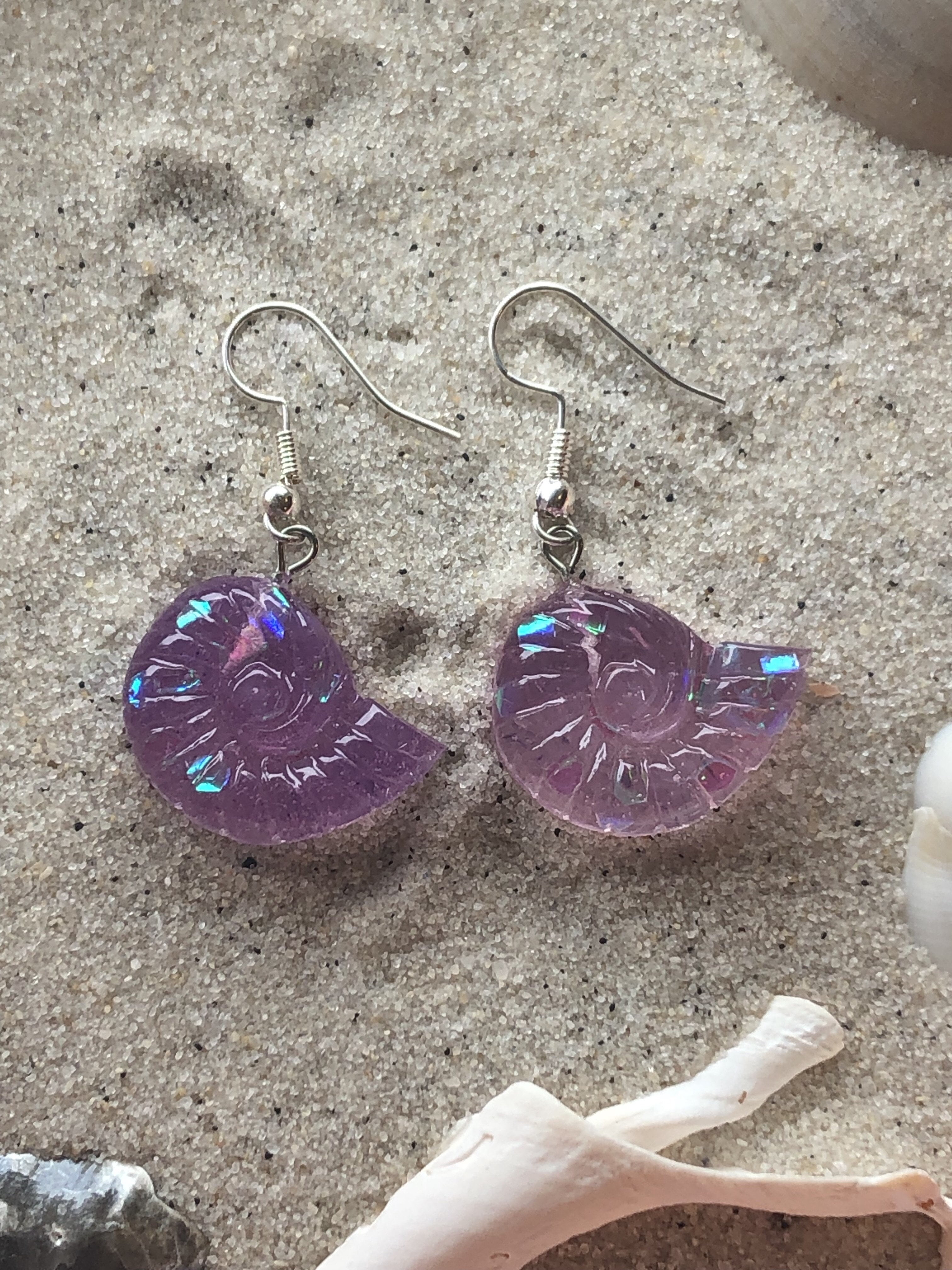 Seashell Earrings Ursula Shells-beach jewelry summer accessories ...