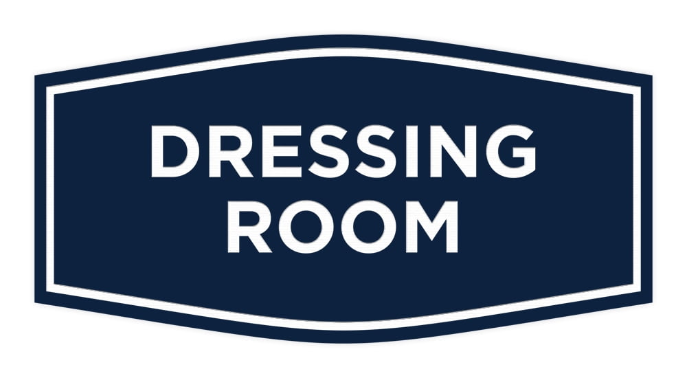 Signs ByLITA Fancy Dressing Room Sign (Navy Blue / White) - Medium ...