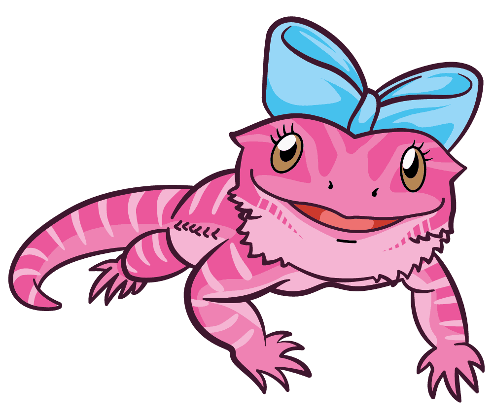Purple Iguana Reptile Animal Cartoon Art Vinyl Kids Bedroom Decoration ...