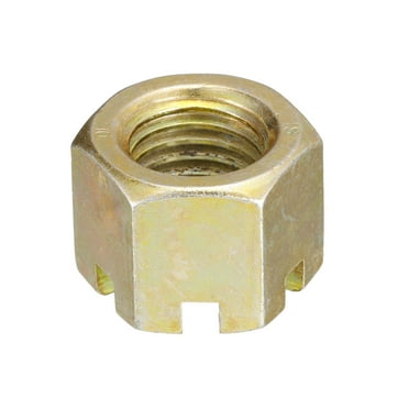 Uxcell M12x1.75mm Hexagon Slotted Nut, Grade 6.8 304 Stainless Steel ...
