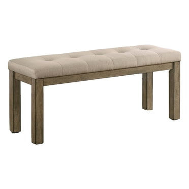SAFAVIEH Melanie Upholstered Extended Bench, Maize/Beige - Walmart.com