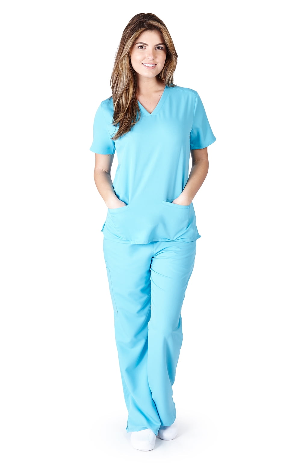 M&M SCRUBS Ultra Soft Stretch Junior fit scrub set 8117 9120 - Walmart.com