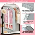 "40"" Clear Hanging Garment Bags, Moth Proof, for Travel and Clothes ...