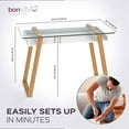 Bonvivo Massimo Wooden Designer Desk, Modern Office School Writing ...
