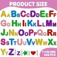Neasyth, Glitter Foam Letter Stickers, 448 pcs, 7 Colors - Walmart.com