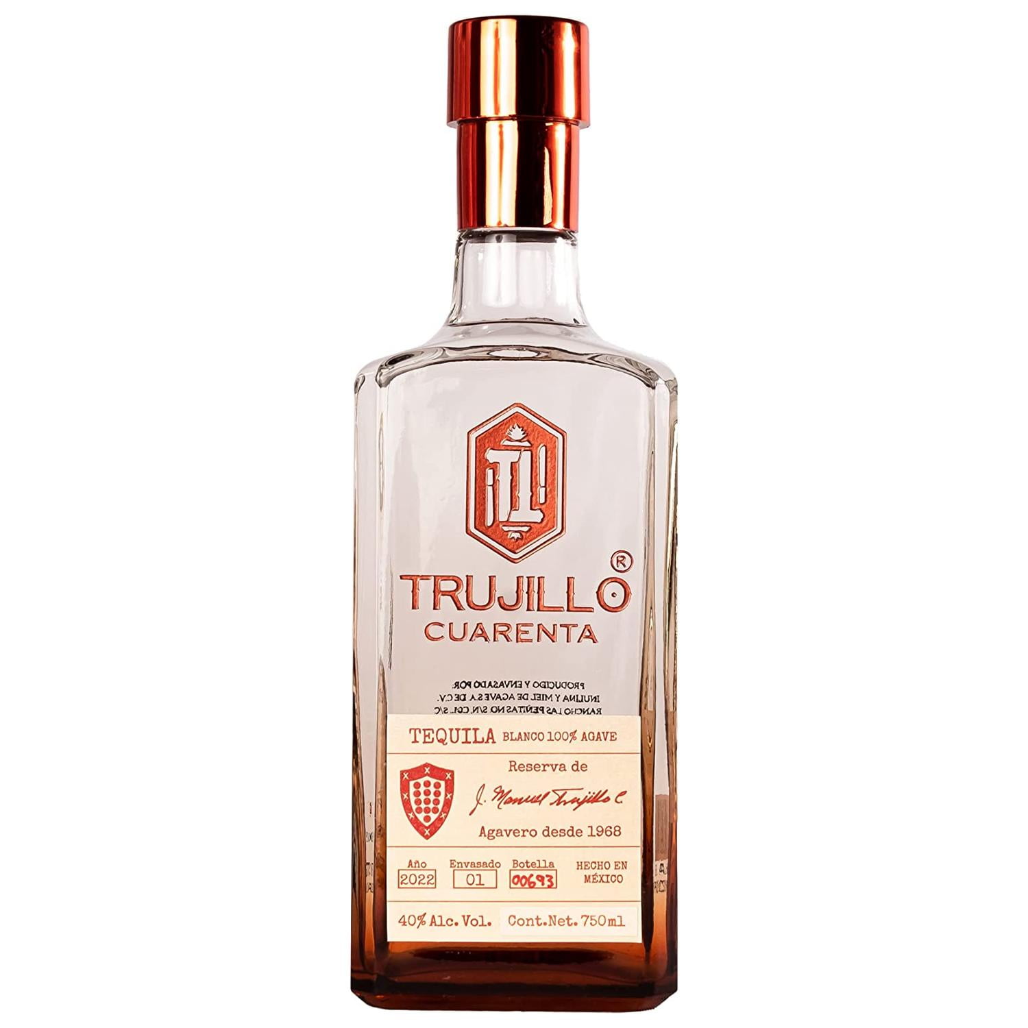 Paquete de 3 Tequila Trujillo Cuarenta Blanco 750 ml Trujillo Cuarenta ...