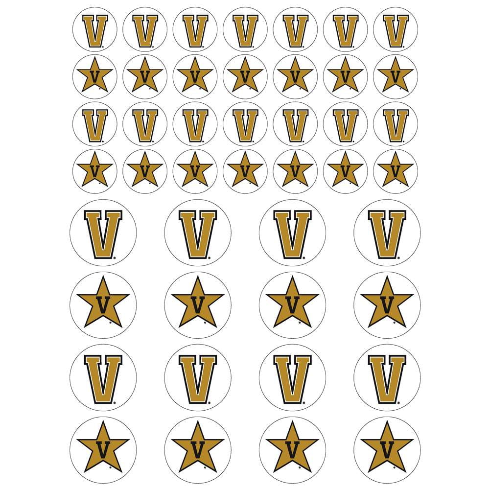 Vanderbilt Commodores Small Sticker Sheet - 2 Sheets - Walmart.com