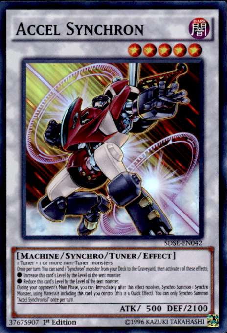 YuGiOh Synchron Extreme Structure Deck Super Rare Accel Synchron SDSE ...