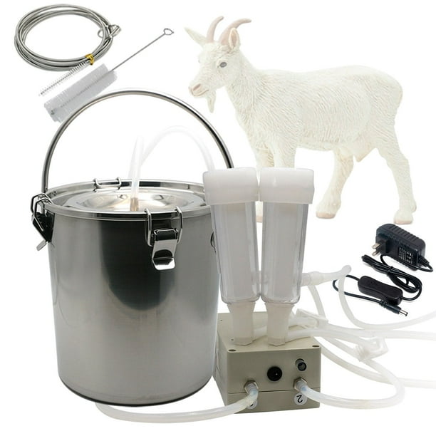Hantop 3L Goat Milking Machine,Portable Pulsation Vacuum Pump Goat ...