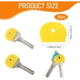 40 Pack Key Caps Covers Tags Set Plastic Keys Color Identifiers Labels ...