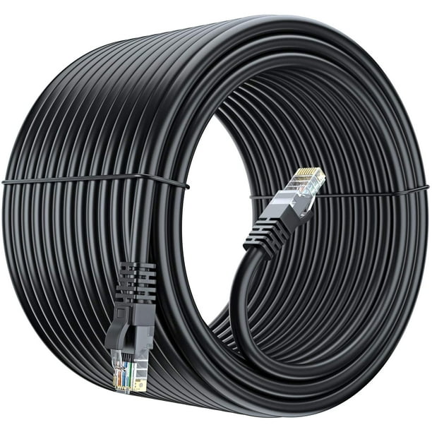 Ethernet Cable 200 Ft Pure Copper UL Listed LAN Utp, Cat 6 RJ45 Network ...