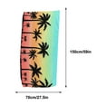 Vwrxbz Double-Sided Microfiber Beach Towel, 59"x27.5", Quick-Dry ...
