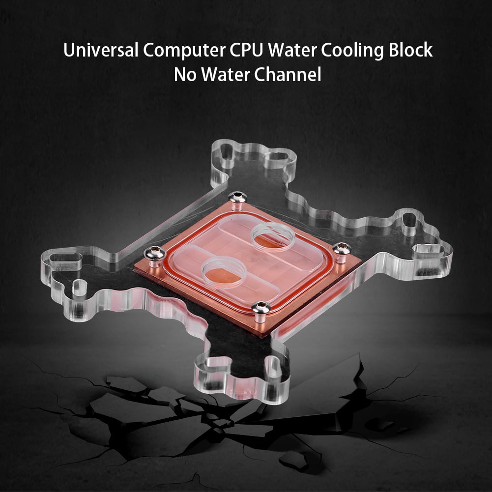Buy CPU Water Block, Transparent Water Cooling Block, High Performance ...