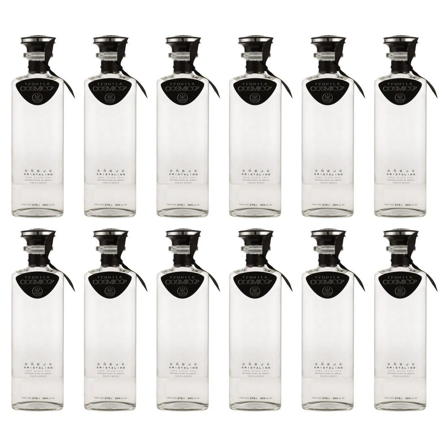 Pack de 12 Tequila Cosmico Añejo Cristalino 100% 375 ml | Bodega ...