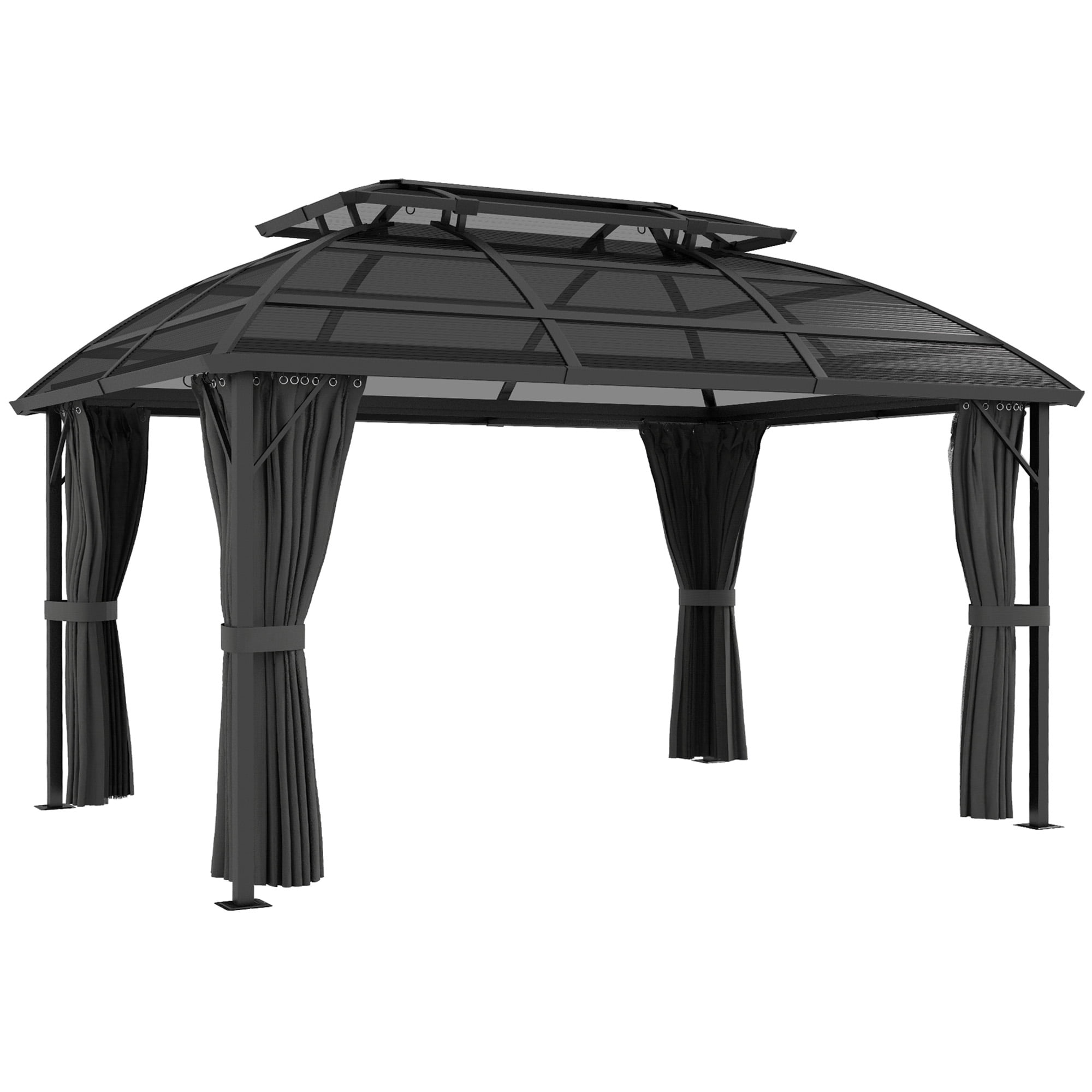 Click here for Outsunny 13 X 10 Patio Gazebo  Double Roof Outdoor... prices