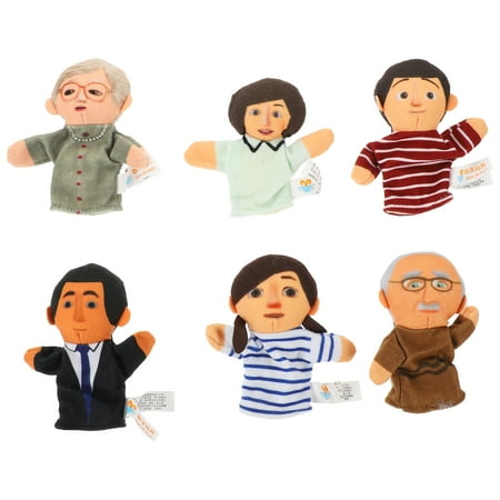 1 Set A Family of Six Shape Finger Puppets Educational Storytelling ...