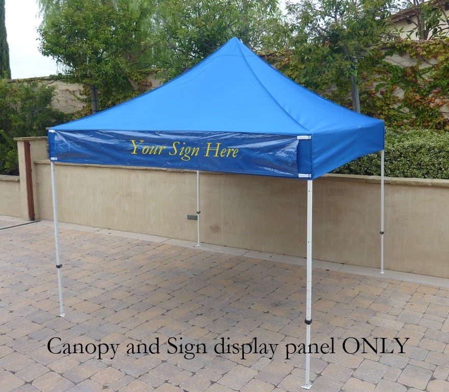 Covered Living 10ftx10ft Replacement Canopy with one detachable Sign ...