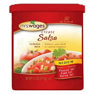Mrs. Wages Homemade Salsa Mix, Canning Supplies for Home Canned Salsa ...
