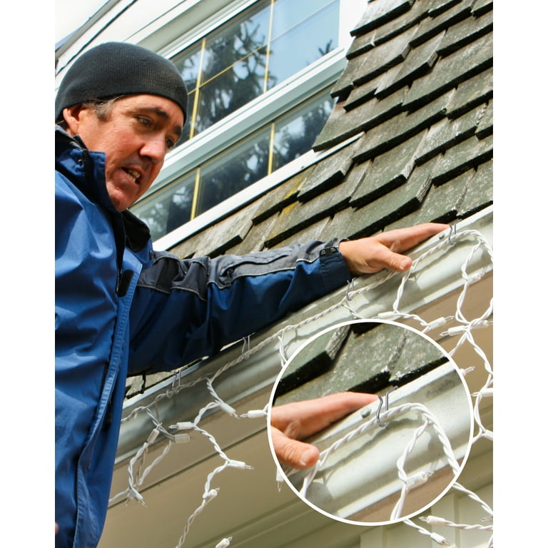 Christmas Light Clips For Gutters With Guards Amazon.com: Tryly 50PCS